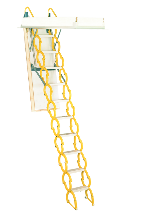 Rainbow Prestige Telescoping Attic Stair - Yellow M2254 – Cooper Stairworks